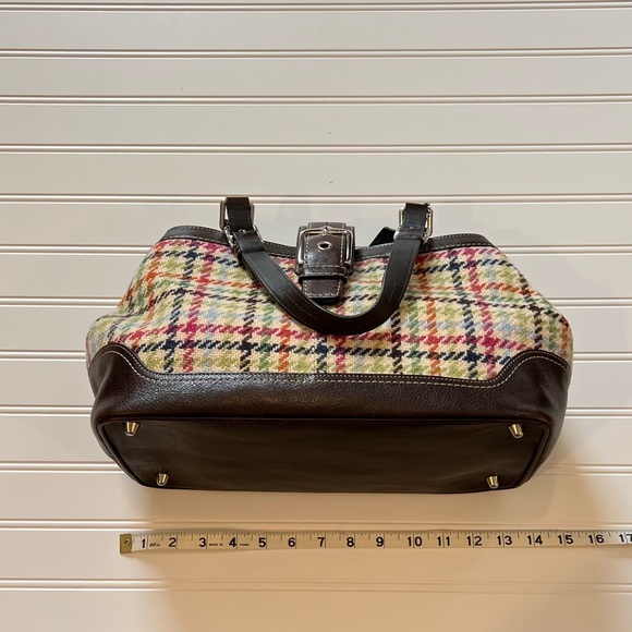 Coach | Bags | Coach Hampton Tattersall Houndstooth Handbag | Poshmark